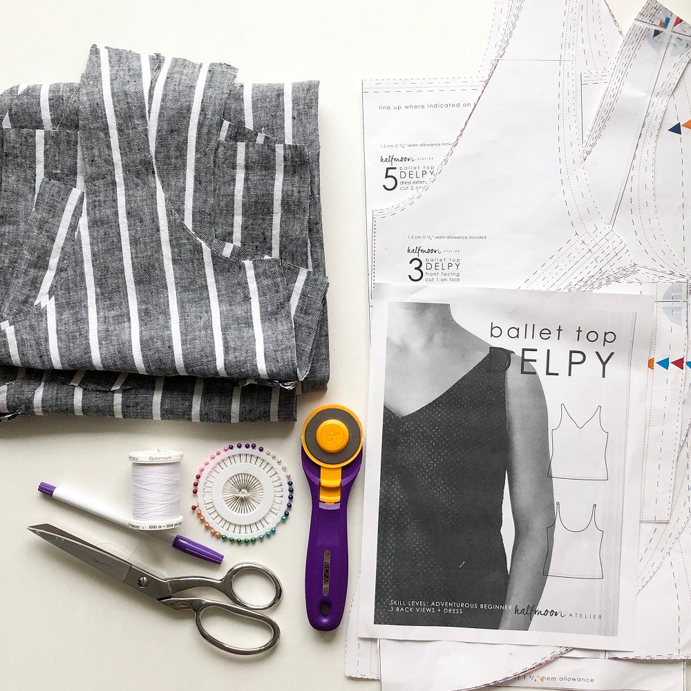 ballet top + dress DELPY | SEW ALONG Day 1 – halfmoon ATELIER